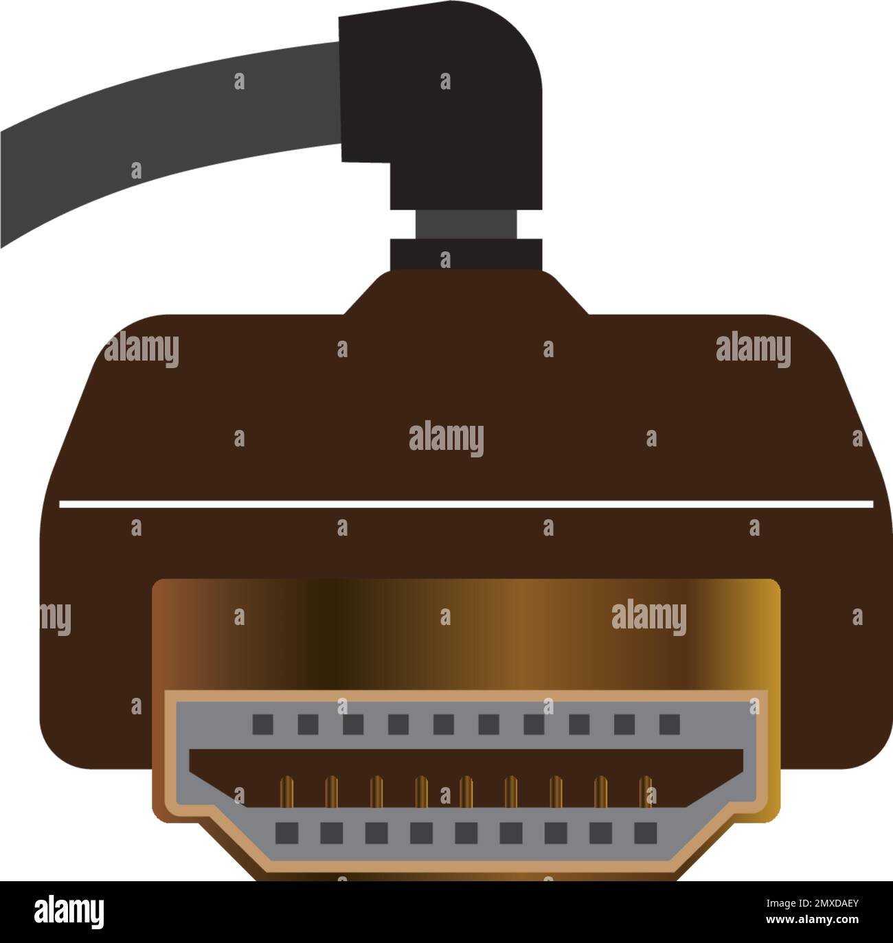 Prise hdmi logo Banque d'images vectorielles - Alamy