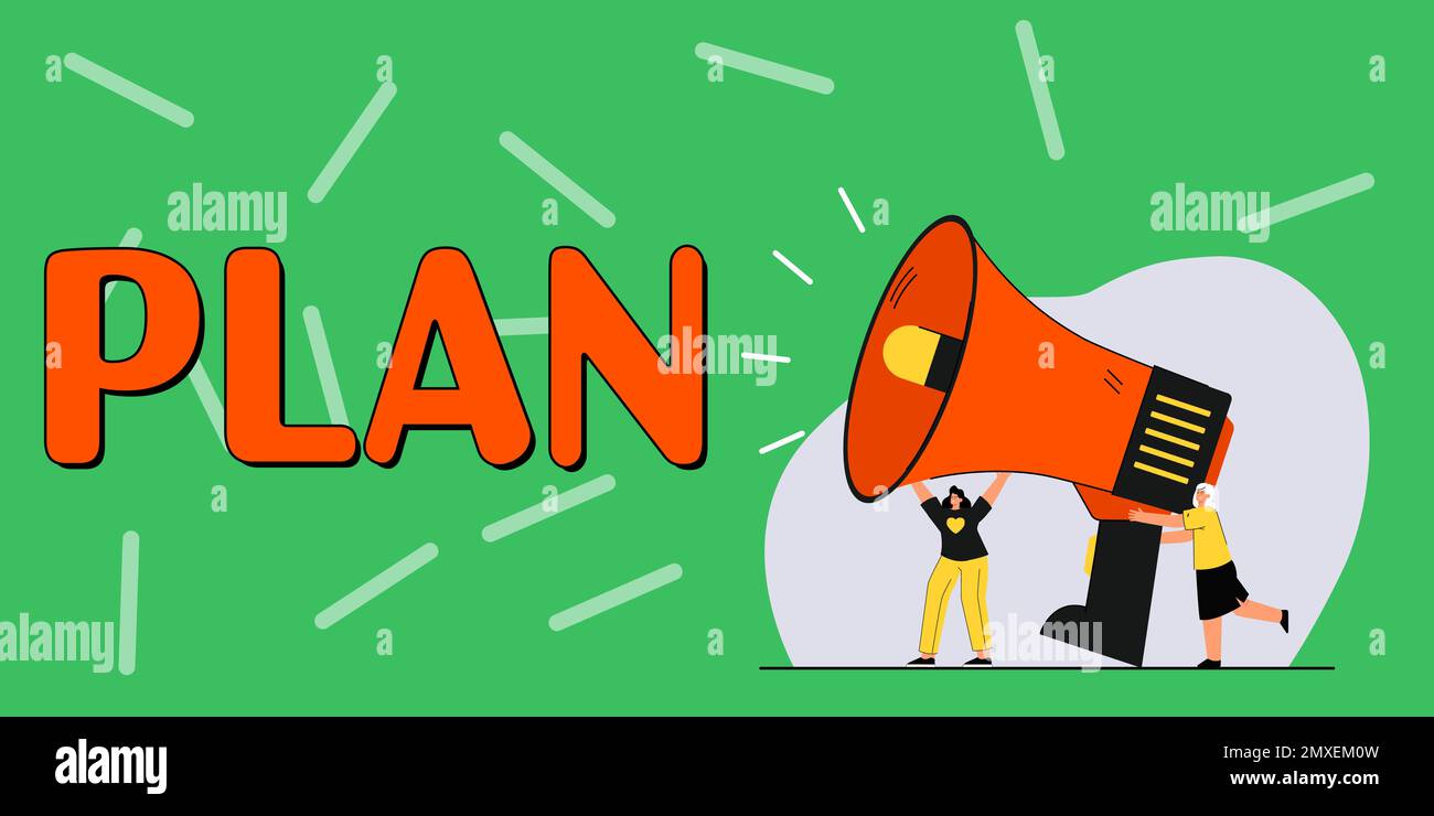 Affichage conceptuel Plan, concept signification début d'une ...