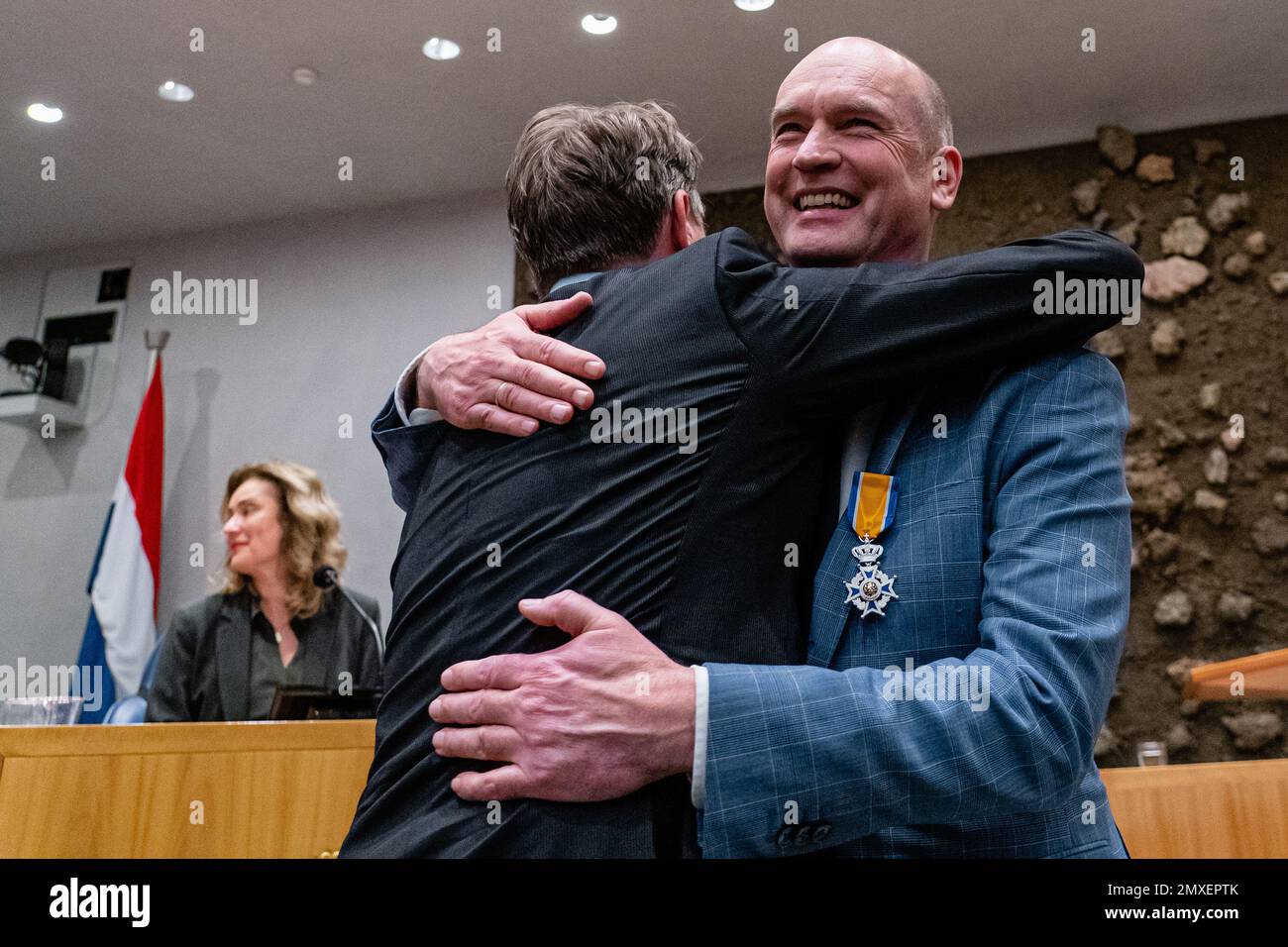 LA HAYE, PAYS-BAS - JANVIER 24: Gert-Jan Segers de l'UC lors de l'adieu ...