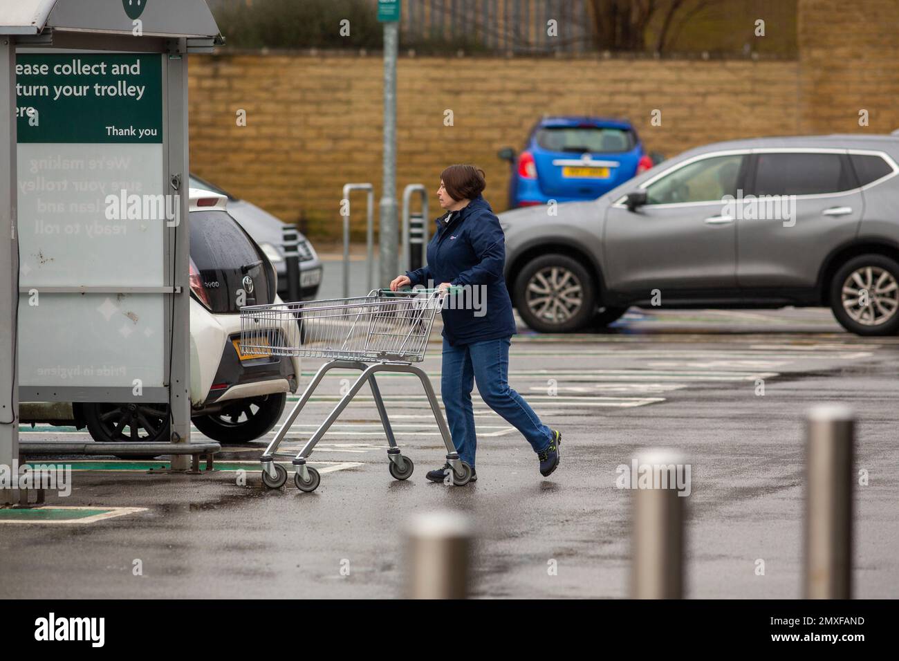 Supermarché Morrisons, Illingworth près de Halifax, West Yorkshire. WM ...