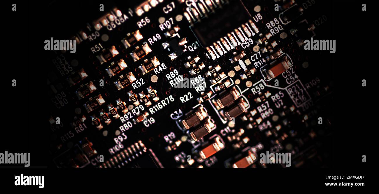 Carte mère carte mère d'ordinateur serveur microélectronique puce ...