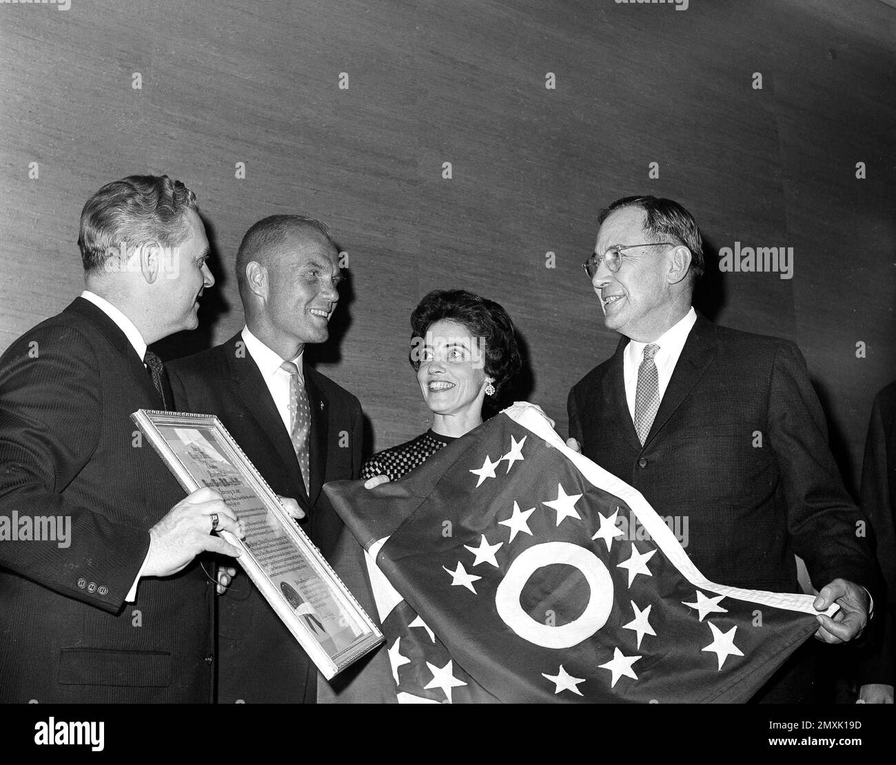 Astronaut John H. Glenn Jr., and his family were feted by the Ohio ...