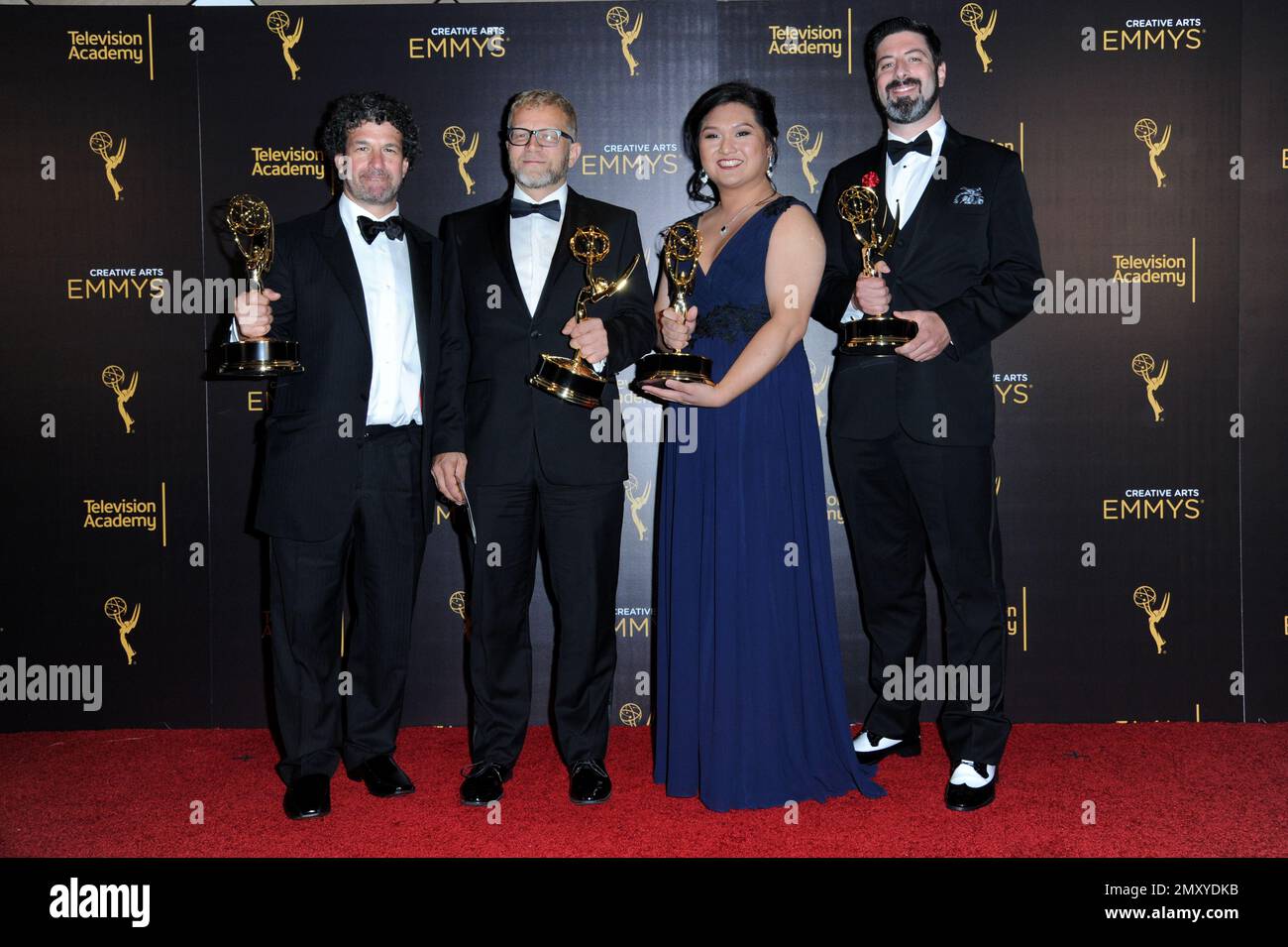 Leslie Bloome, from left, Tom Paul, Joanna Fang, and Ryan Collison pose ...