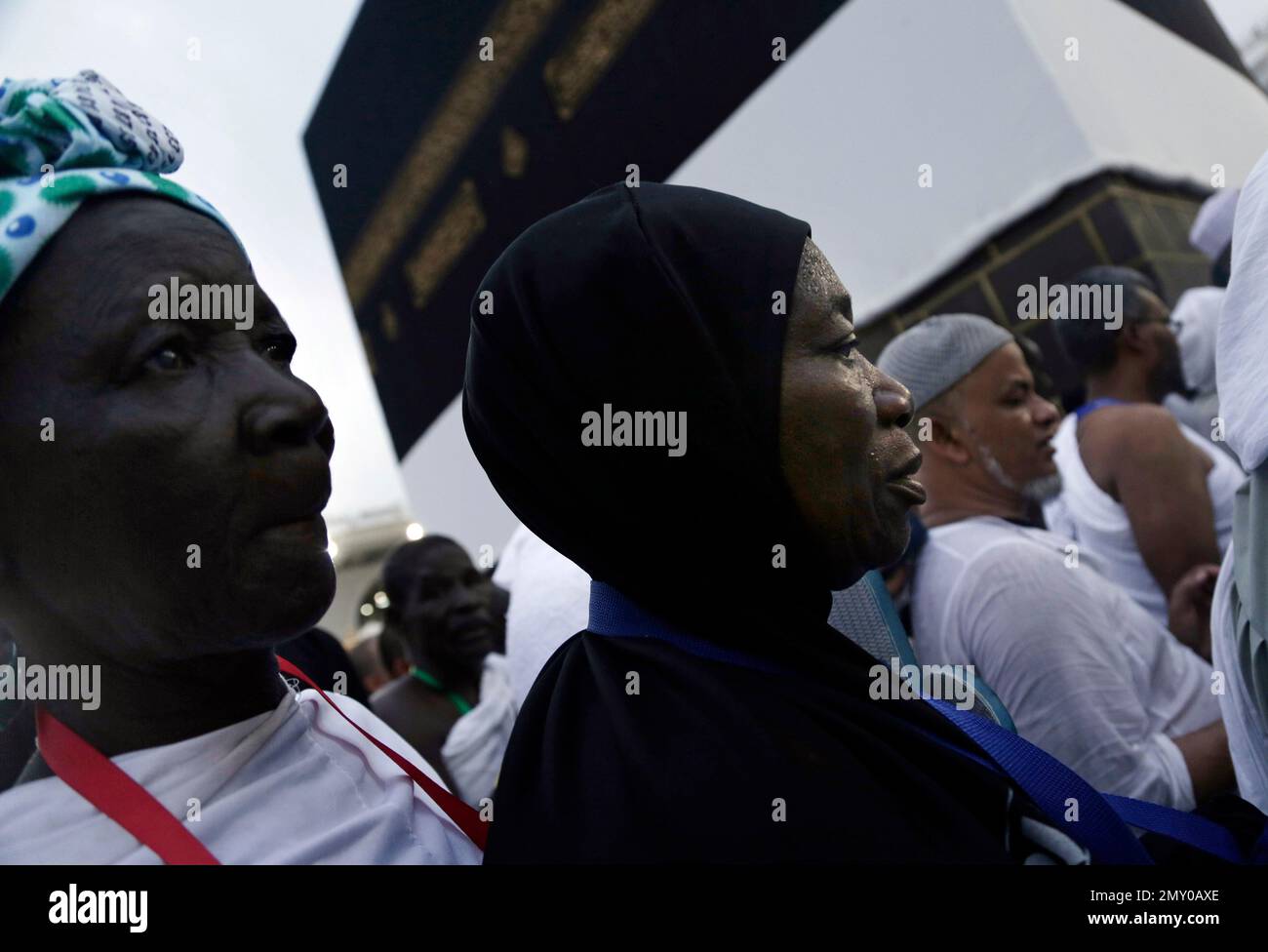 Muslim pilgrims circle the Kaaba, Islam's holiest shrine, at the Grand ...