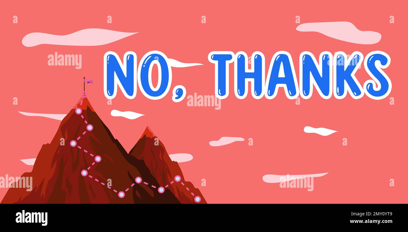Affiche indiquant non, merci, idée d'entreprise répondant à la question ...