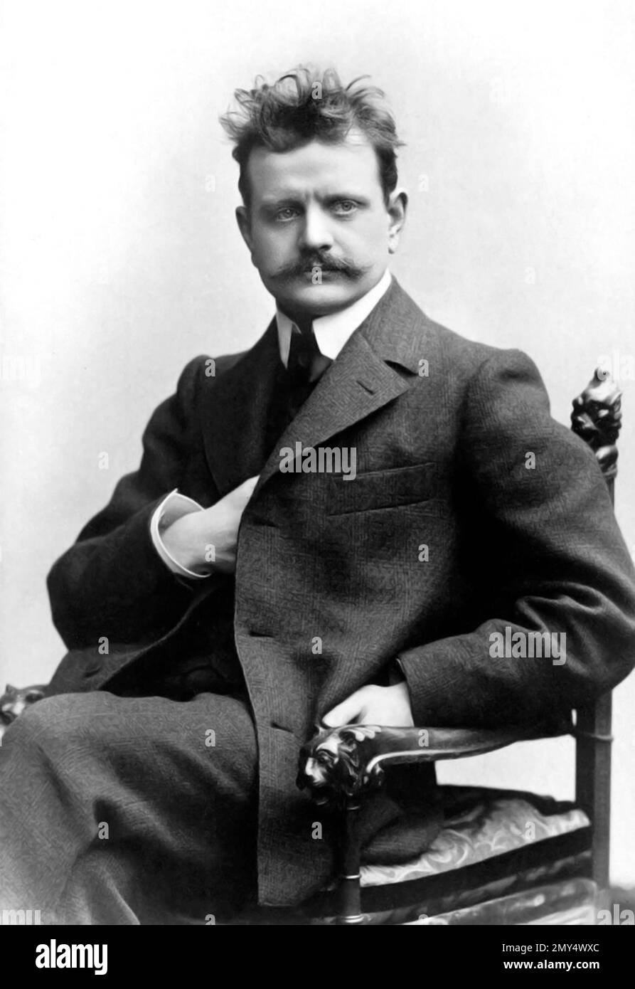 Johan julius christian sibelius Banque d'images noir et blanc - Alamy