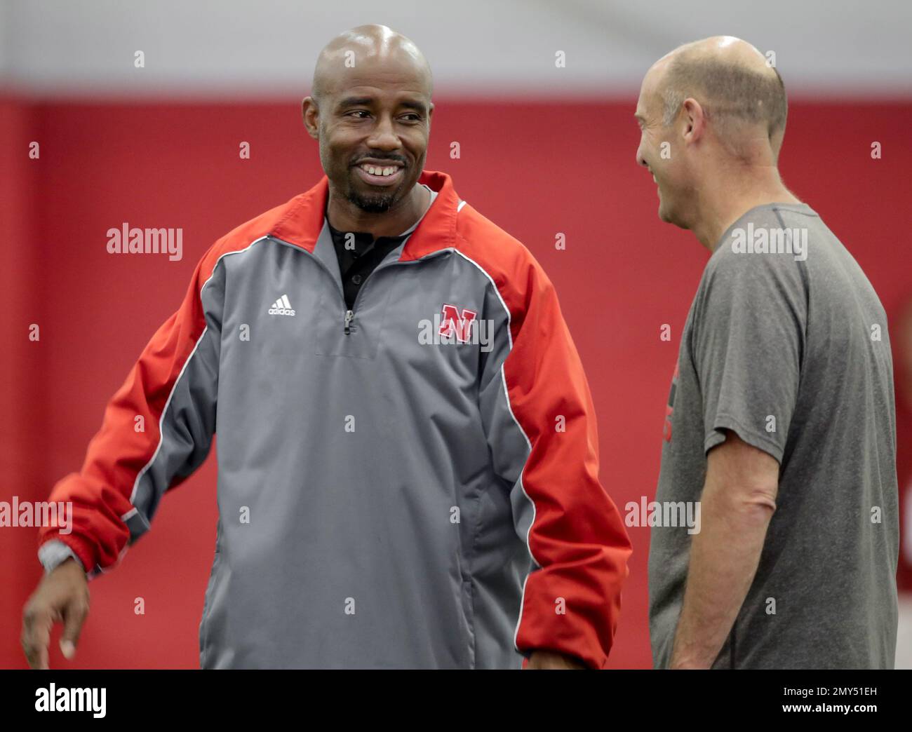 In this Aug. 9, 2016, photo, Nebraska wide receivers coach Keith ...