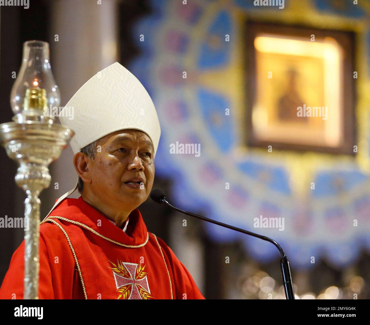 Roman Catholic Bishop Broderick Pabillo, the Auxiliary Bishop of Manila ...