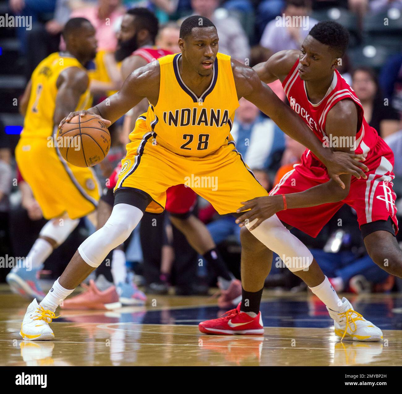 FILE - In this March 27, 2016, file photo, Indiana Pacers center Ian ...