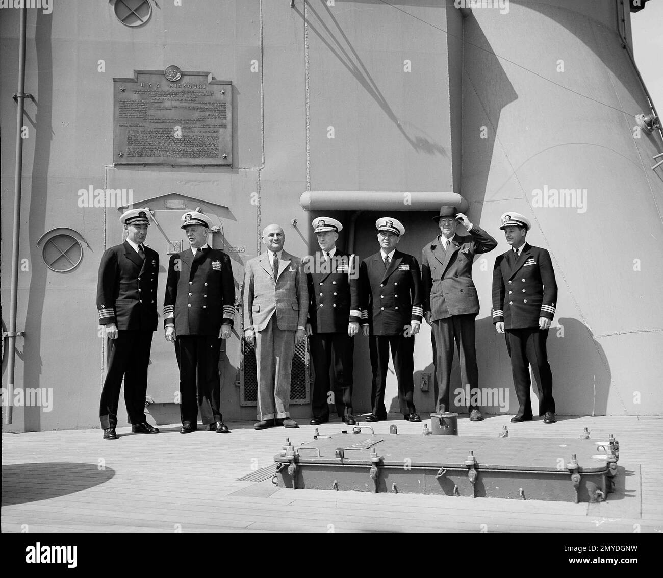 En route to Turkey, April 14, 1946, with the body of former Turkish Amb ...