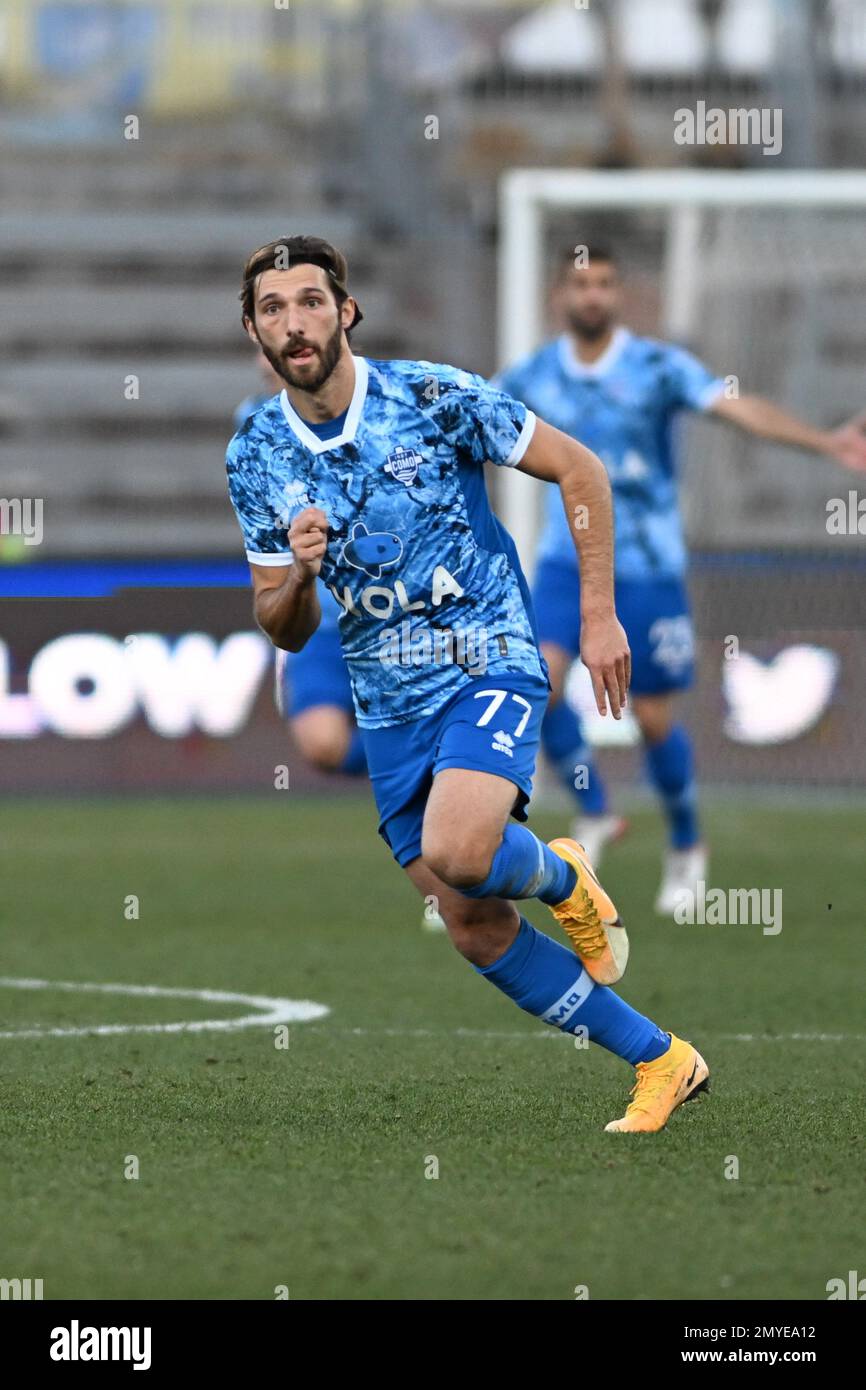 Leonardo Mancuso Calcio Como lors du match de football italien série B ...