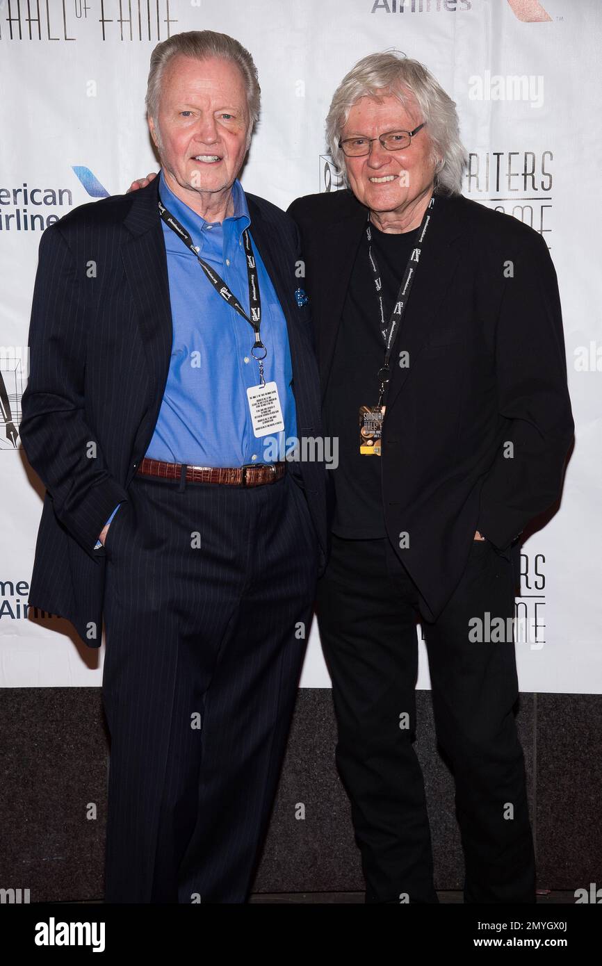 Inductee Chip Taylor, right, and his brother actor Jon Voight attend ...