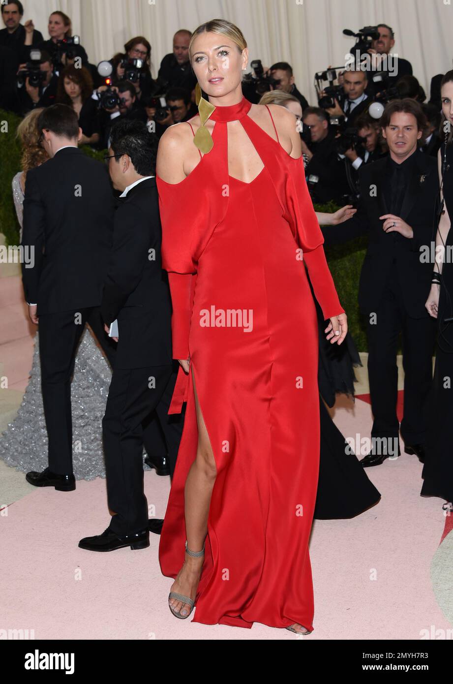 FILE - In this Monday, May 2, 2016 file photo, Maria Sharapova arrives ...