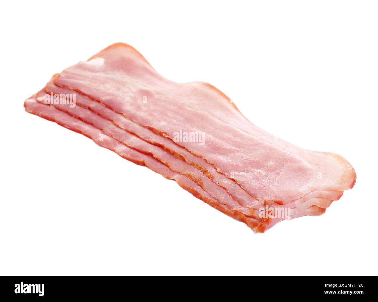 Tranches de bacon cru Banque de photographies et d’images à haute ...