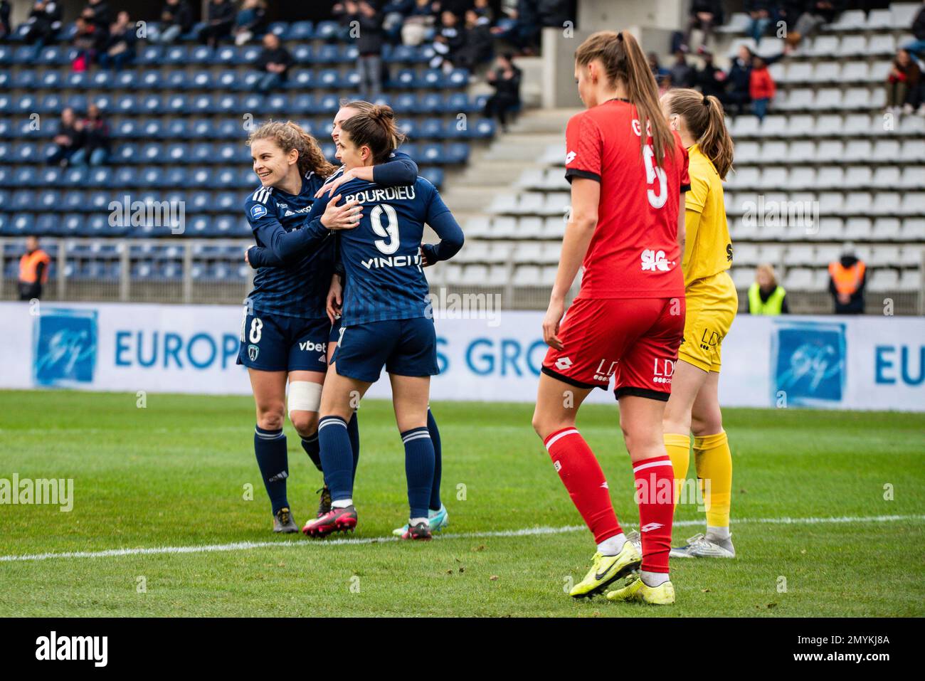 4 février 2023, Rome, France : Mathilde Bourdieu du FC Paris célèbre ...