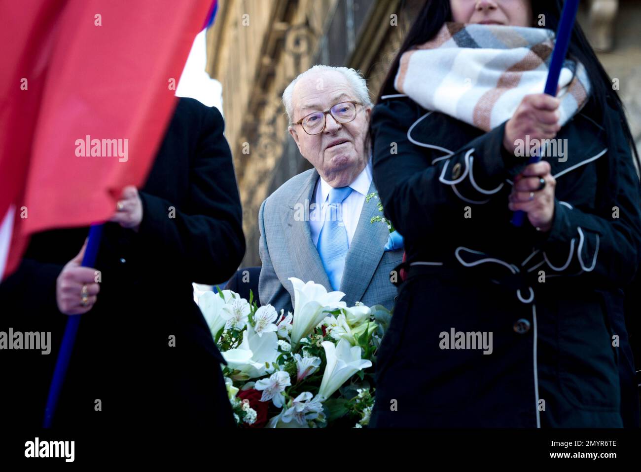 Jean-Marie le Pen, former head of the far-right party National Front ...