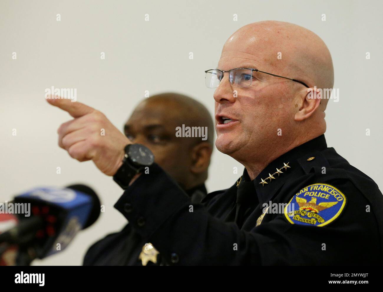 San Francisco police chief Greg Suhr gestures during a town hall ...