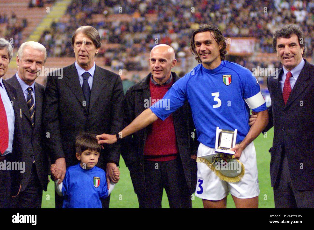 In this Oct. 7, 2000 photo, former AC Milan player and national team ...