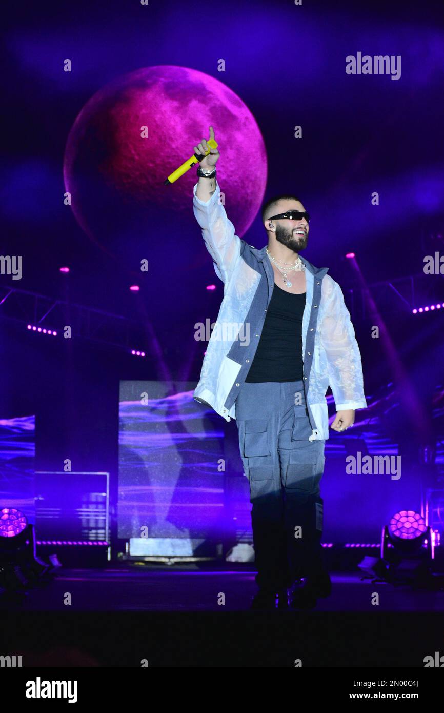 Leon, Mexique. 04 févr. 2023. Manuel Turizo, chanteur nominé aux Grammy ...