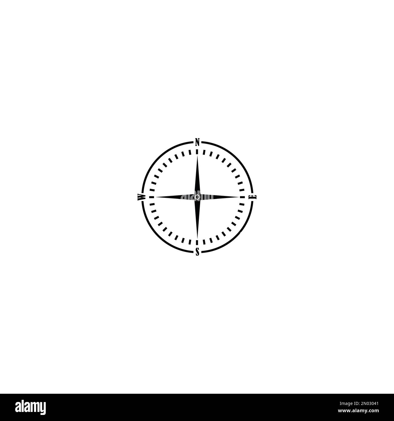 Dessin et arrière-plan de l'illustration vectorielle du logo compas ...