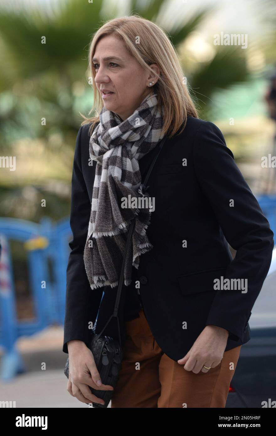 Spain's Princess Cristina arrives at a courthouse in Palma de Mallorca ...