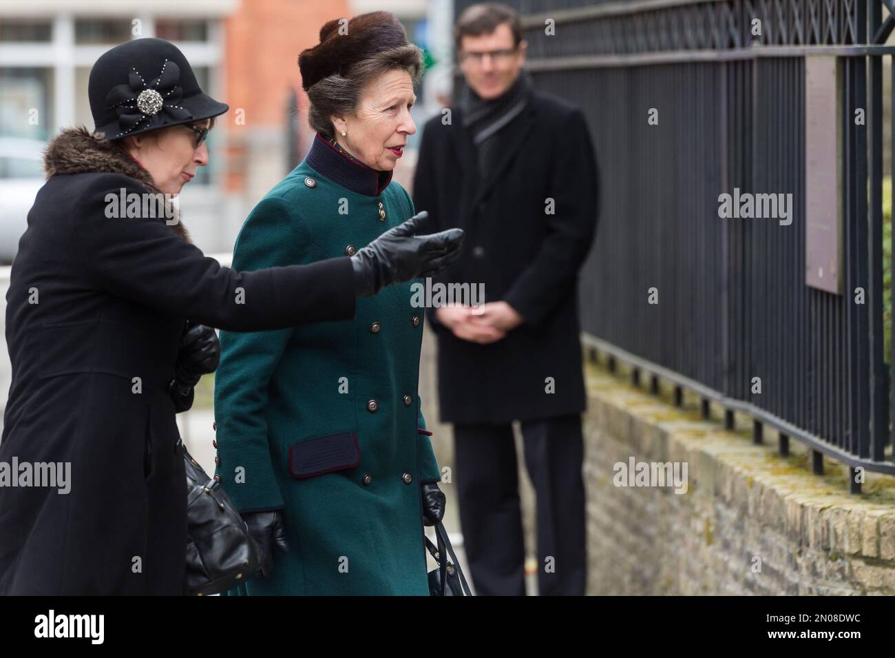 Britain's Princess Anne, 2nd left, arrives to attend the laying up of ...