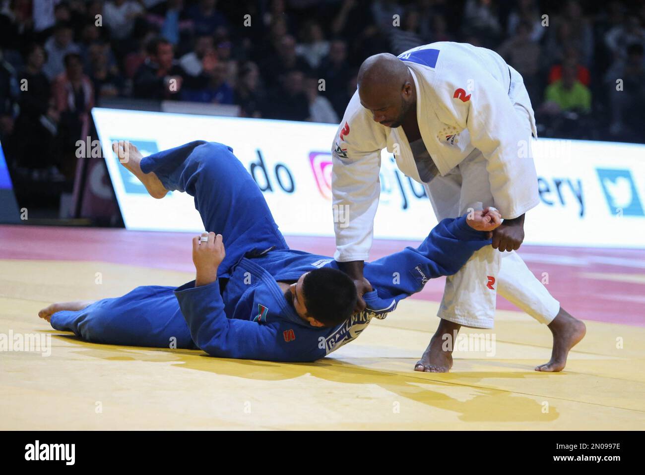 Teddy Rinner de France pendant le Judo Paris Grand Chelem 2023 sur 5 ...