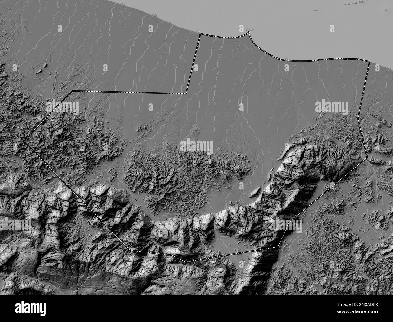 Rustaq map Banque d'images noir et blanc - Alamy