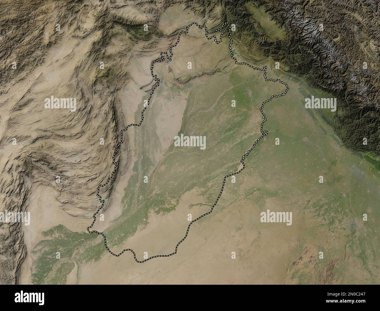 Map satellite geography pakistan Banque de photographies et d’images à ...