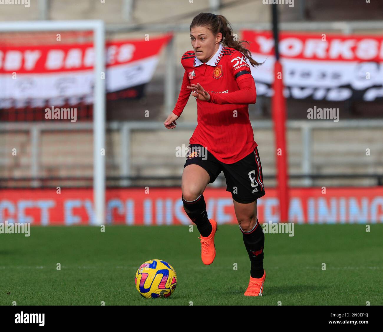 Hannah Blundell #6 de Manchester United lors du match de Super League ...