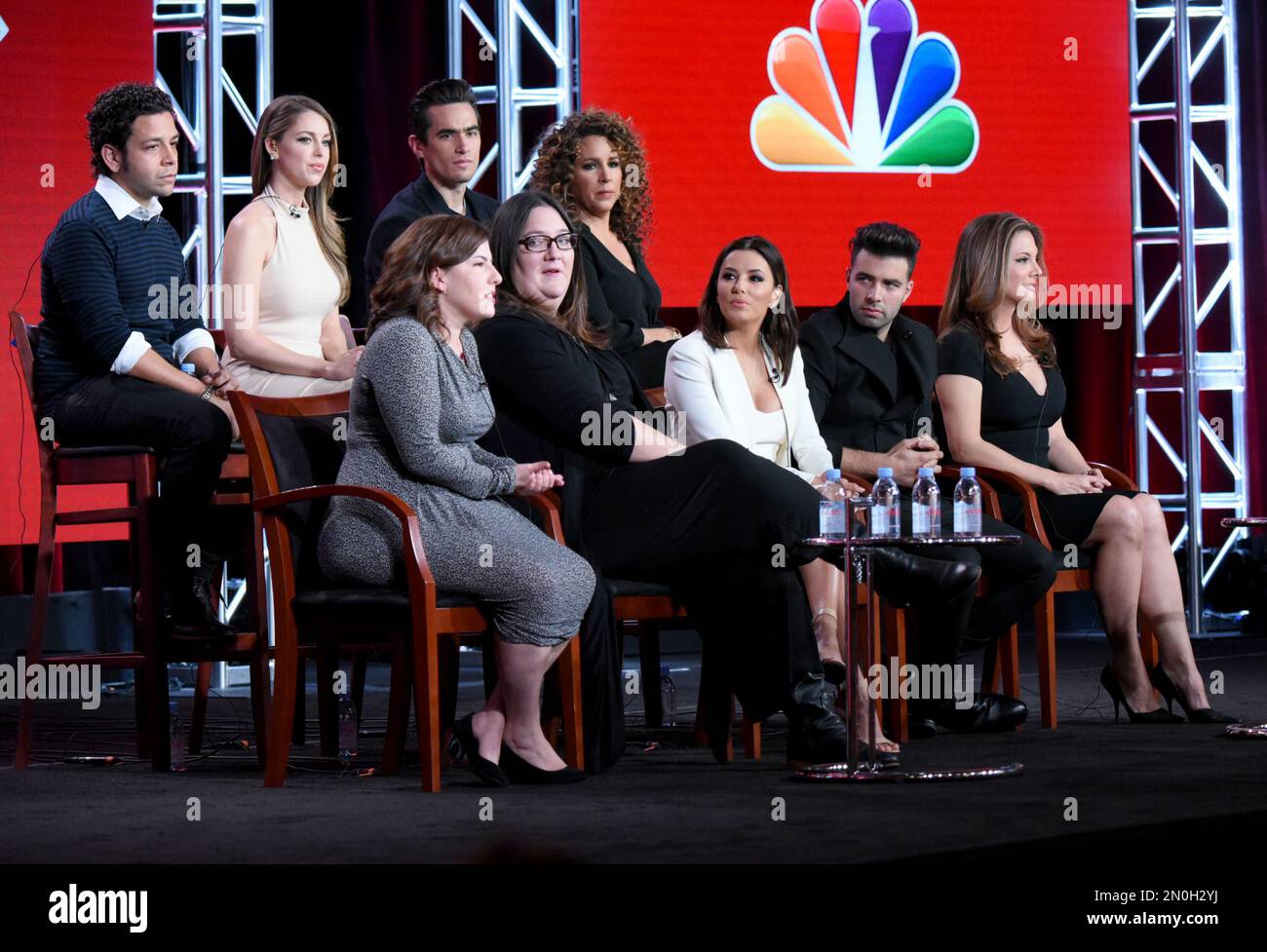 The cast and crew of "Telenovela" participates in a panel at the ...