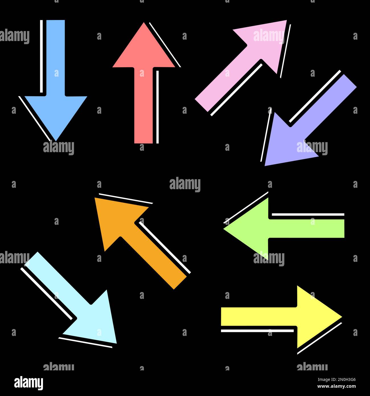 Symboles fleche Banque de photographies et d’images à haute résolution ...