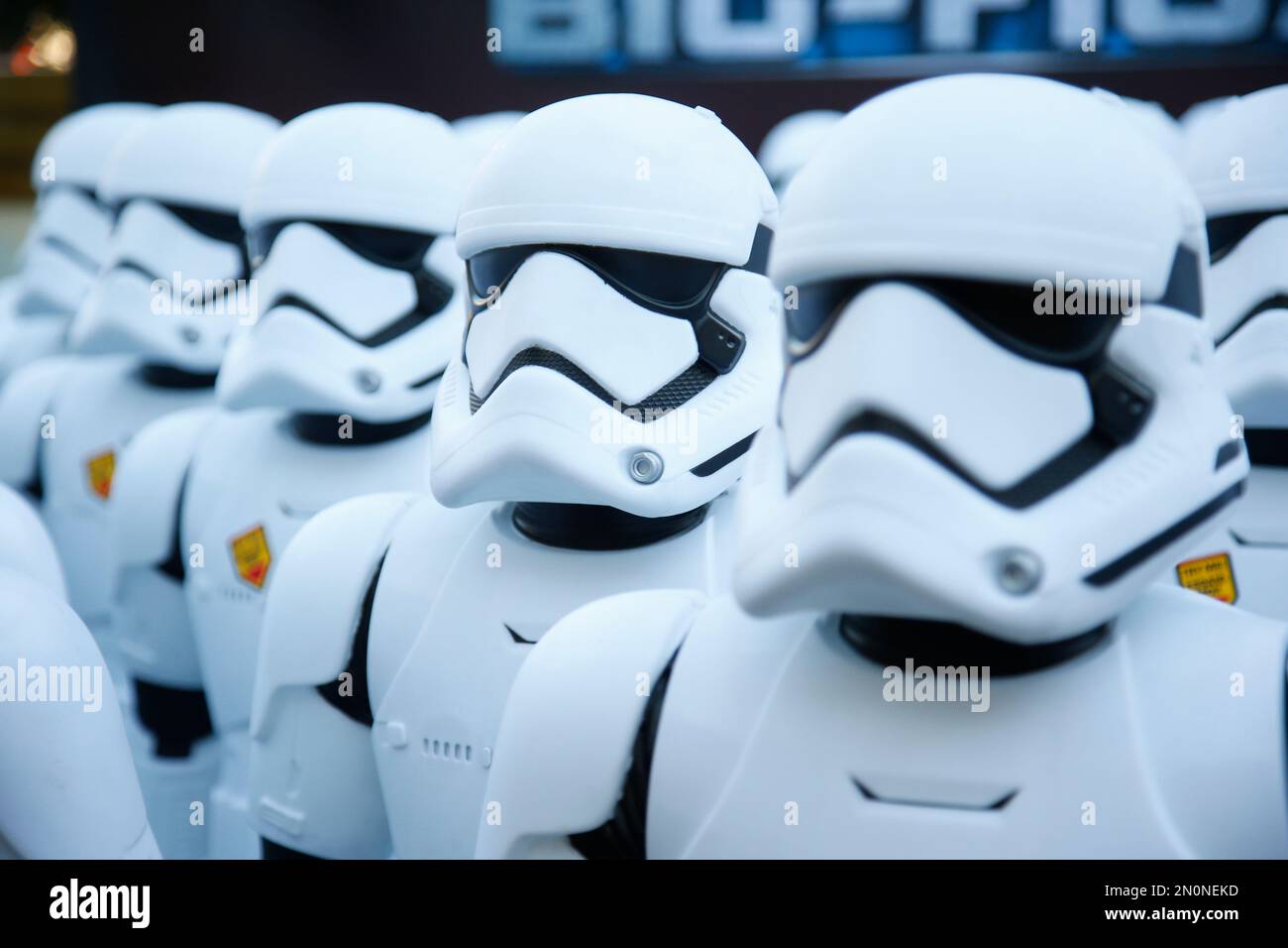 Over 100 JAKKS BIG-FIGS Stormtrooper action figures are seen as a part ...