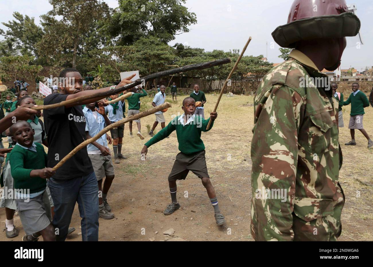 FILE - In this Monday, Jan. 19, 2015 file photo, Kenyan school pupils ...