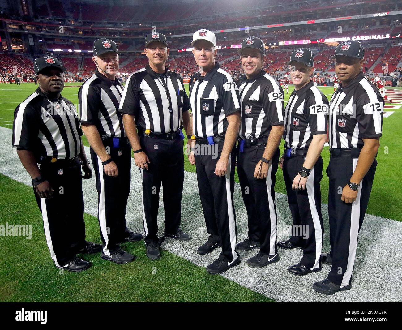 NFL Officials from left; Side judge Michael Banks, head linesman Derick ...