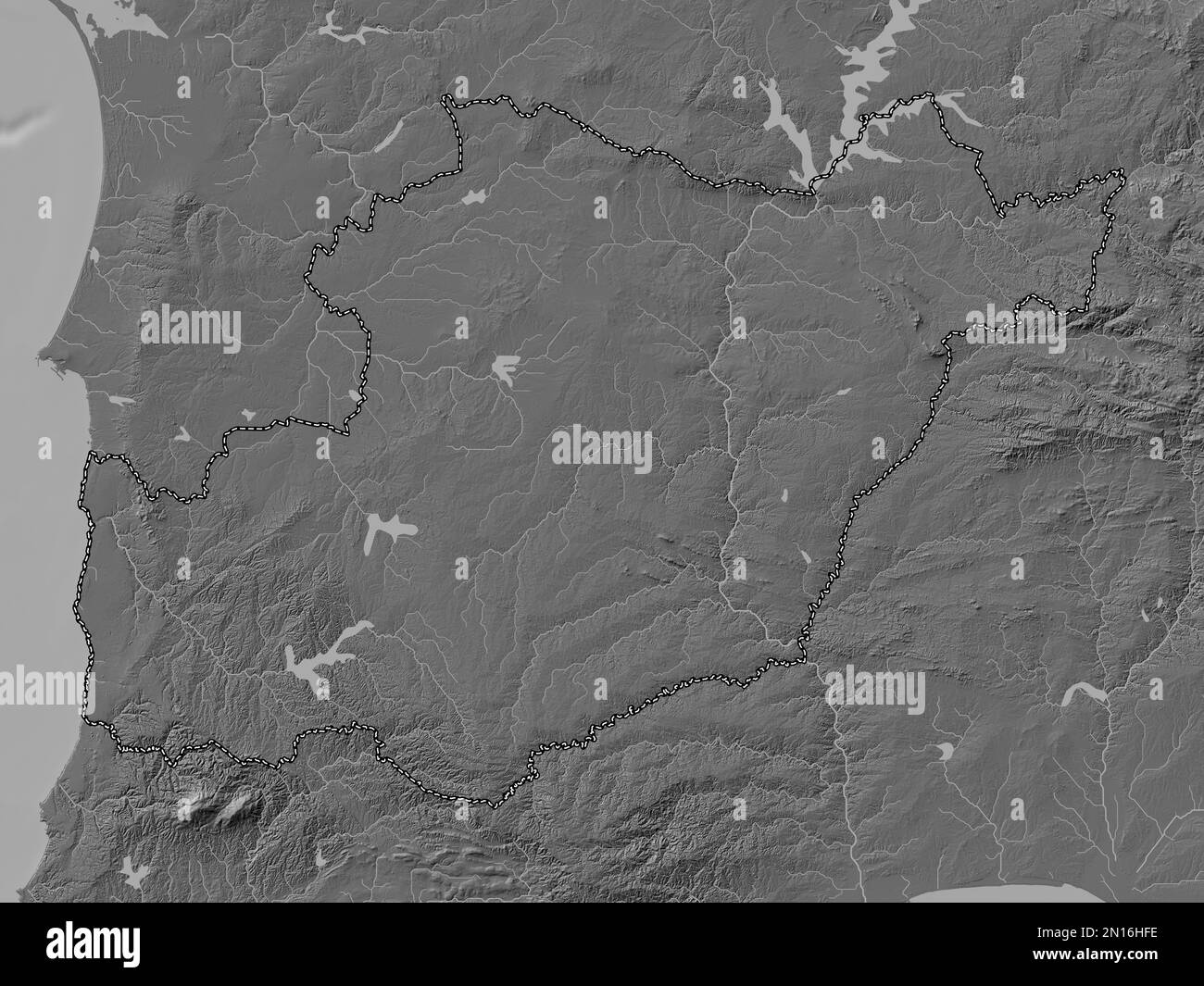 Carte d'aljustrel Banque d'images noir et blanc - Alamy