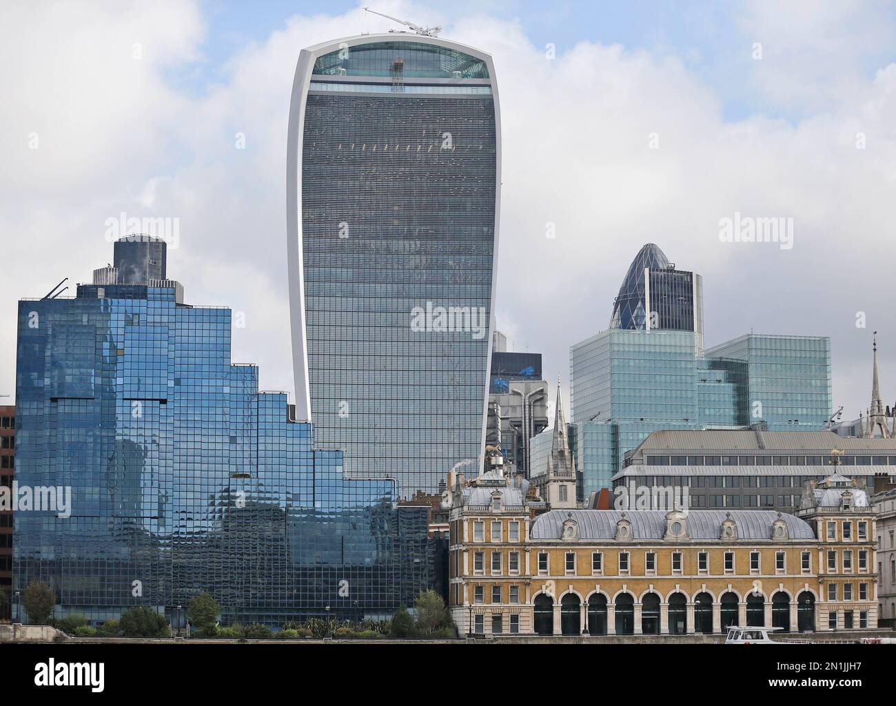 London's Walkie Talkie building, center, was judged UK's worst building ...