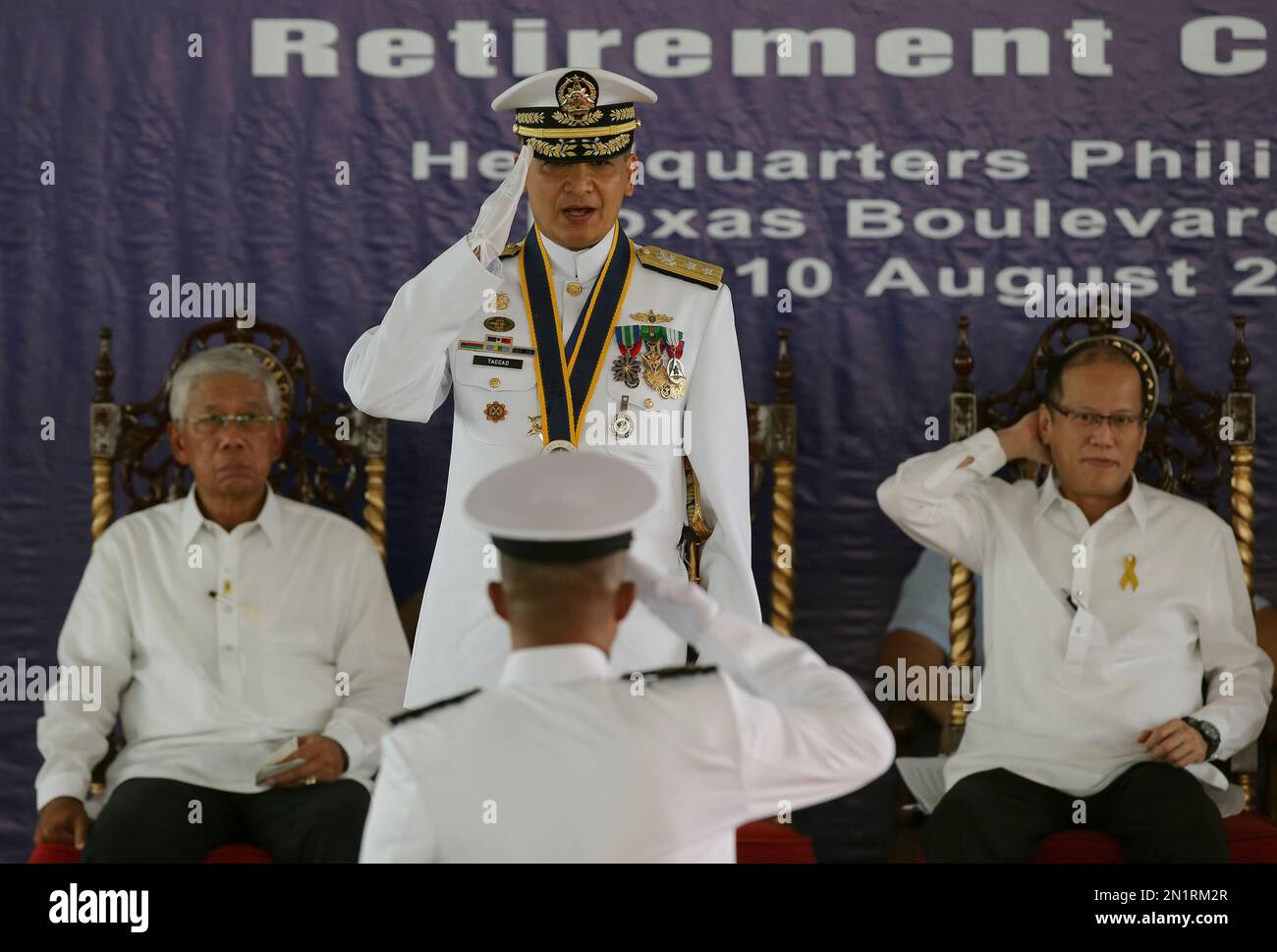 New Philippine Navy Flag-Officer-in-Command, Rear Adm. Caesar Taccad ...