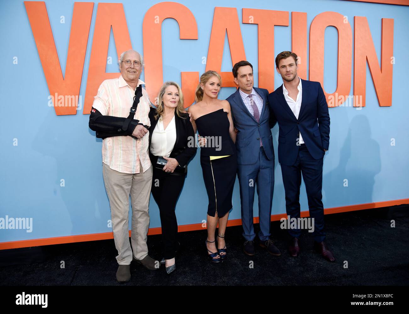 "Vacation" cast members, left to right, Chevy Chase, Beverly D'Angelo ...