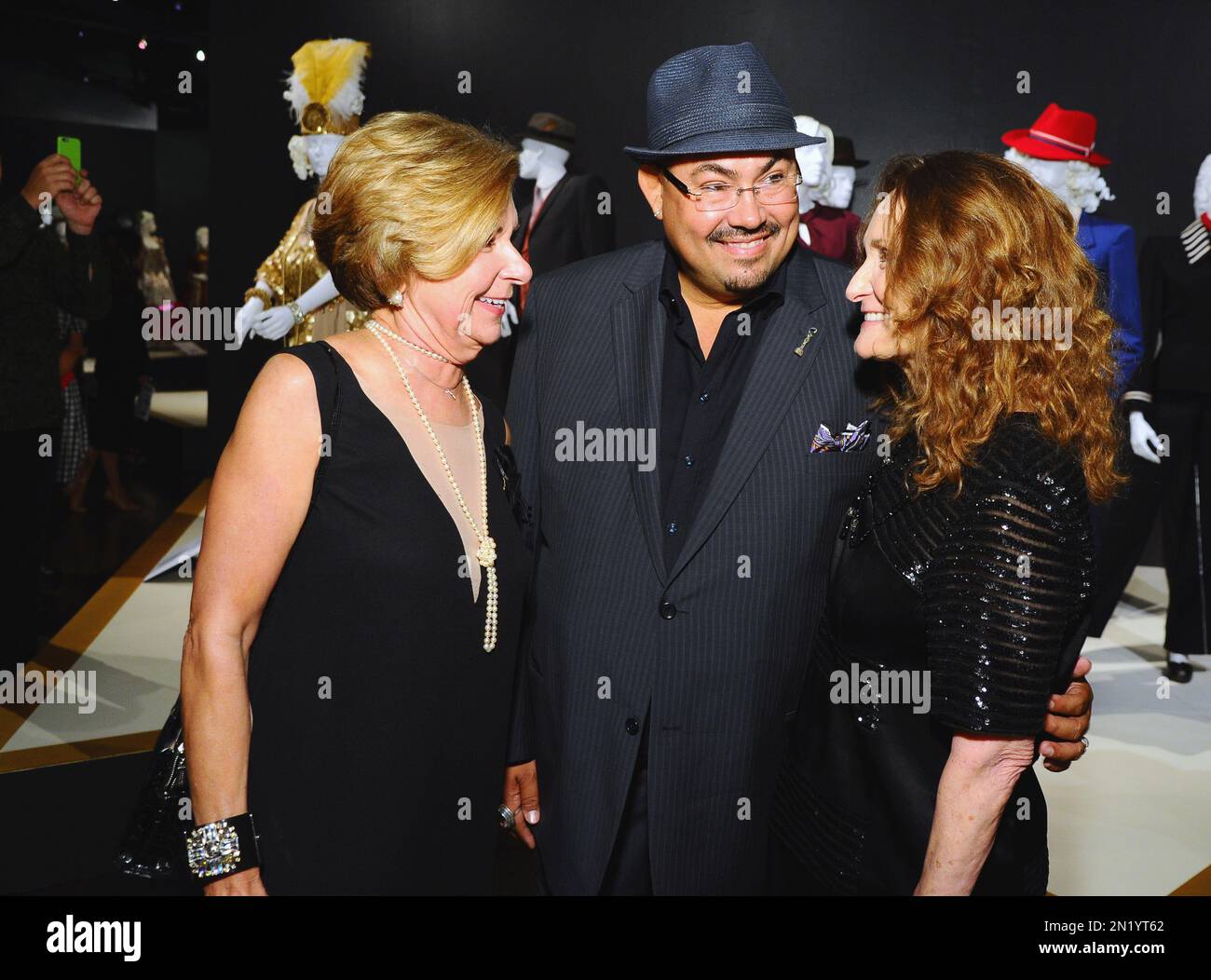 Barbara Bundy, from left, FIDM museum director, Salvador Perez, costume ...