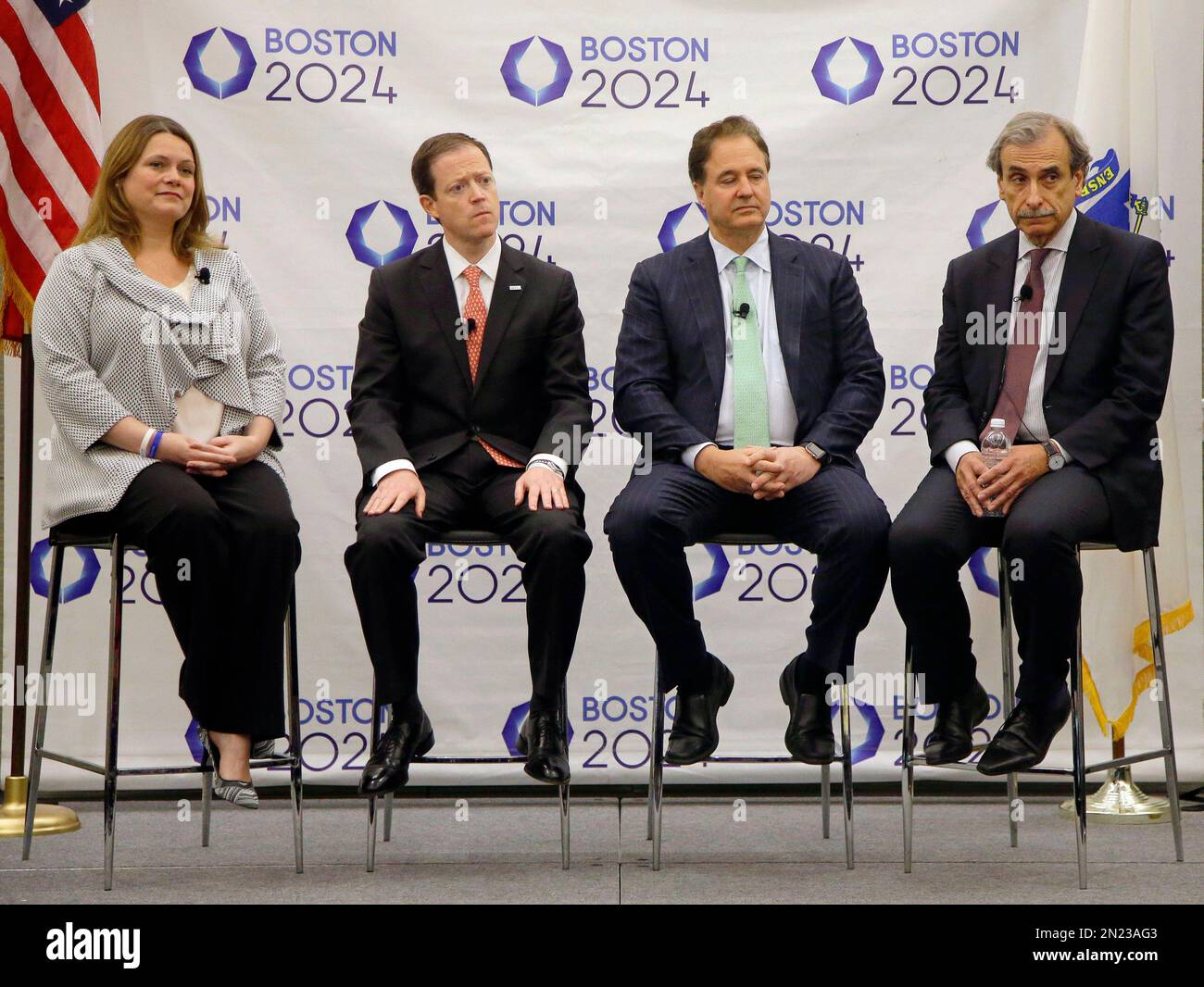 Boston 2024 Partnership Chief Operating Officer Erin Murphy, left to ...