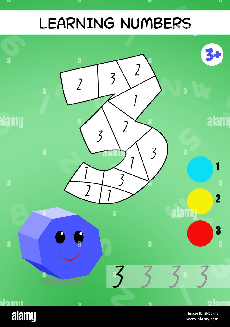 Jeux éducatifs pour les enfants, apprendre les couleurs et les chiffres ...