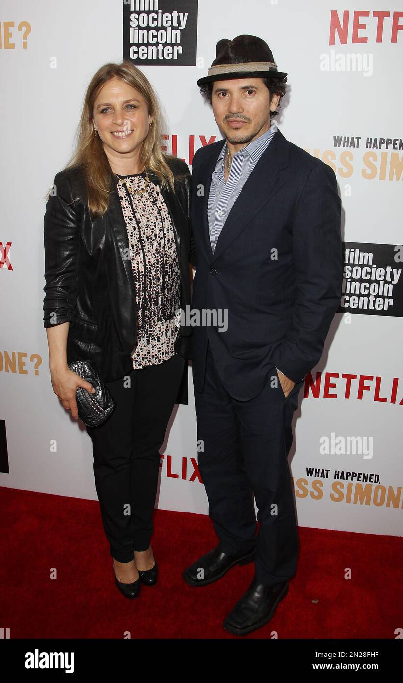Actor John Leguizamo right, and Justine maurer left attend the premiere ...