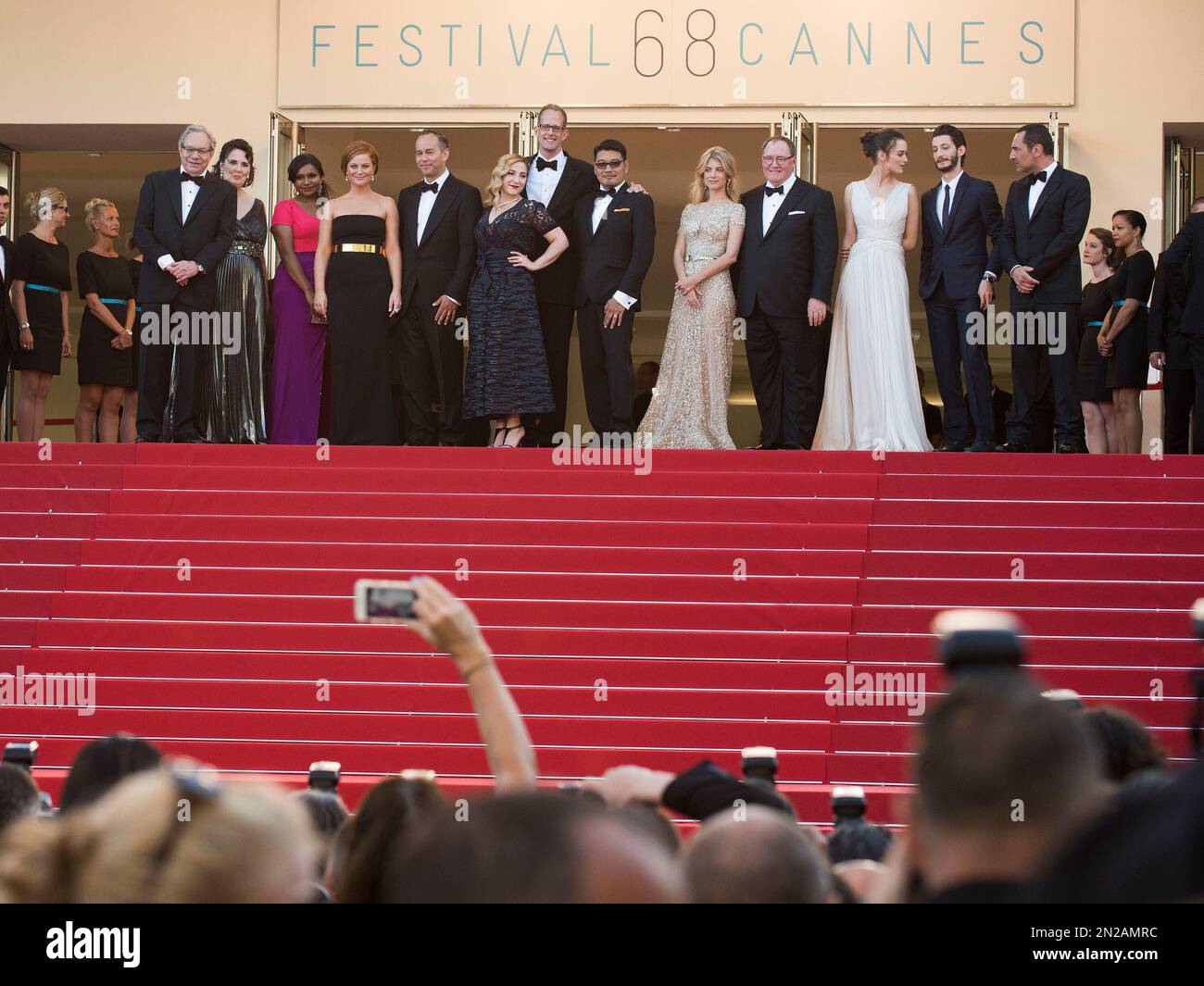 From left, actors Lewis Black, Phyllis Smith, Mindy Kaling, Gilles ...