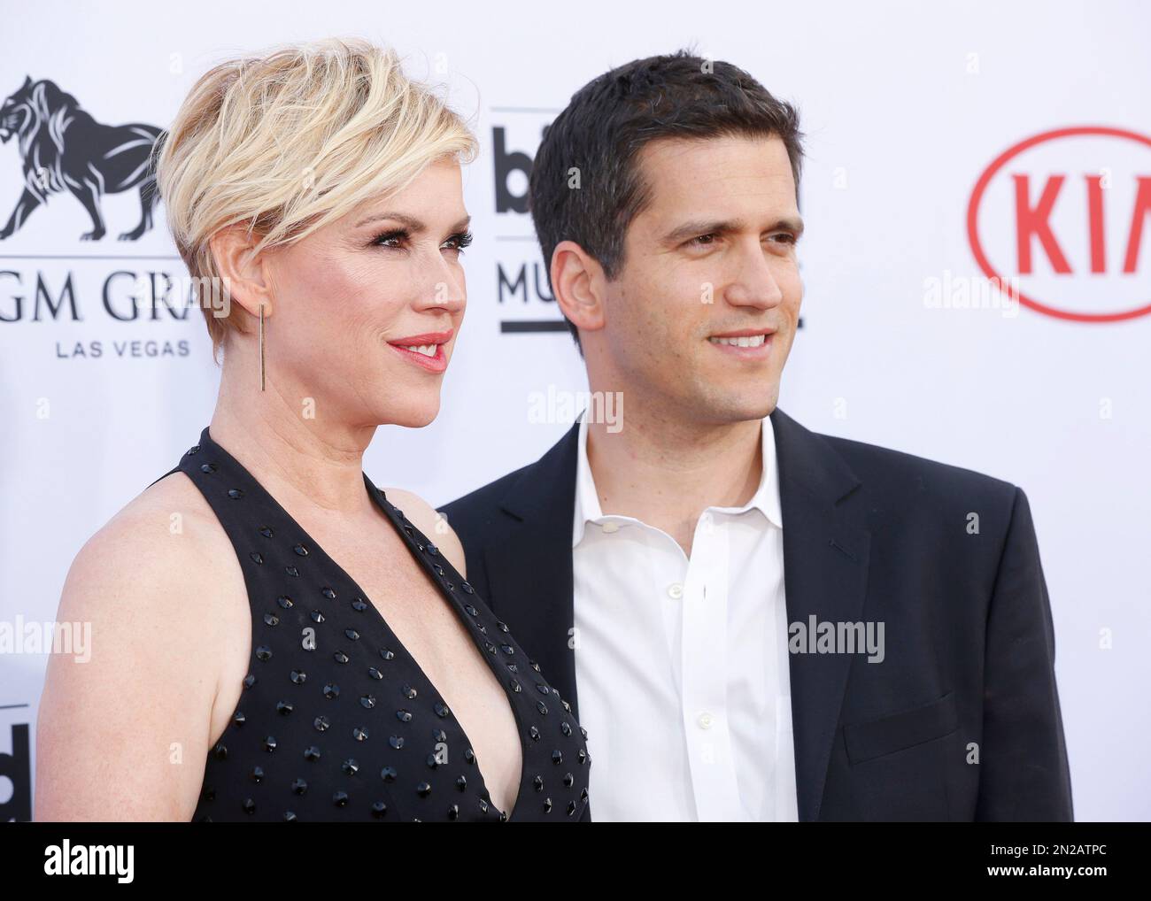 Molly Ringwald, left, and Panio Gianopoulos arrive at the Billboard ...