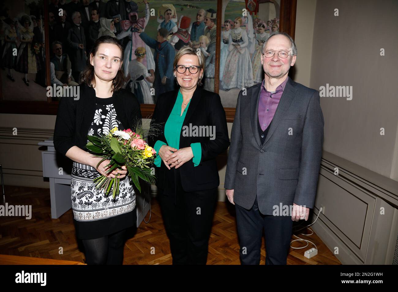Im Bild: Madlena Mahling, Barbara Klepsch, Stanislaw Brezan ...