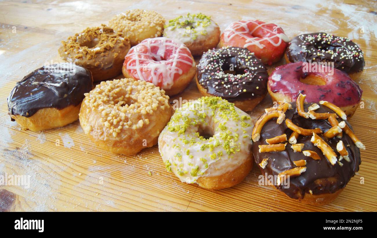 Variété de beignets. Un beignet, également appelé rosquilla, rosette ...