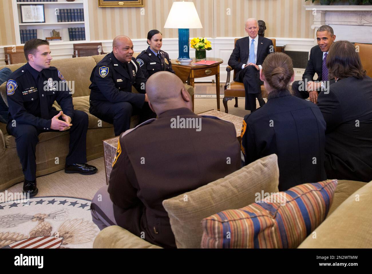 President Barack Obama meets with law enforcement officials from across ...