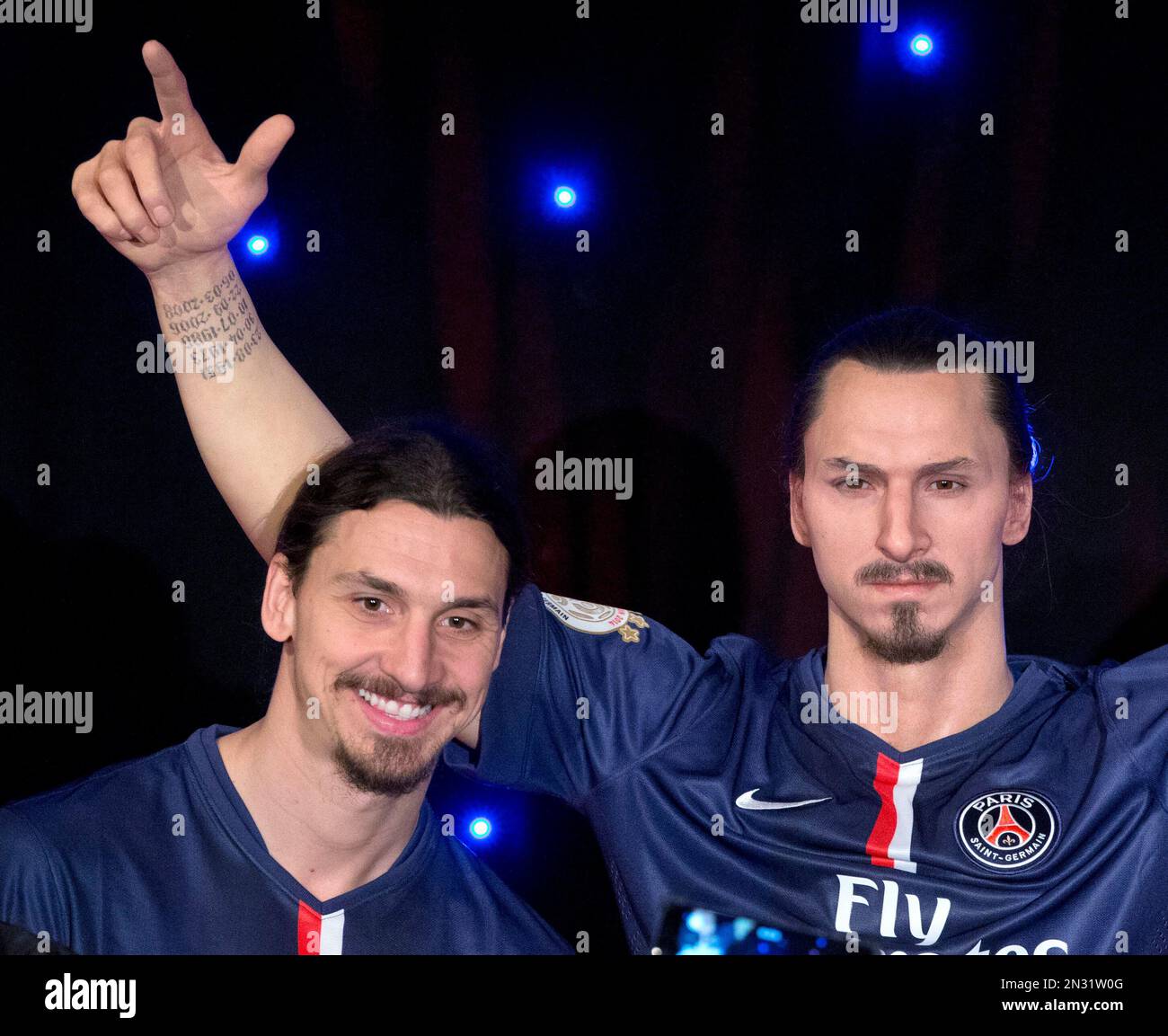 Paris Saint Germain's soccer player Swedish forward Zlatan Ibrahimovic ...
