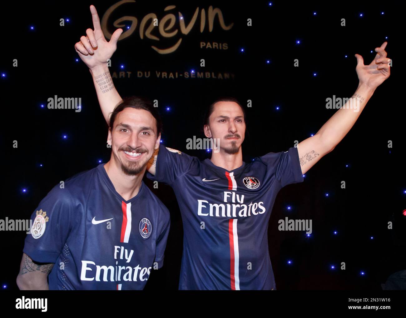 Paris Saint Germain's soccer player Swedish forward Zlatan Ibrahimovic ...
